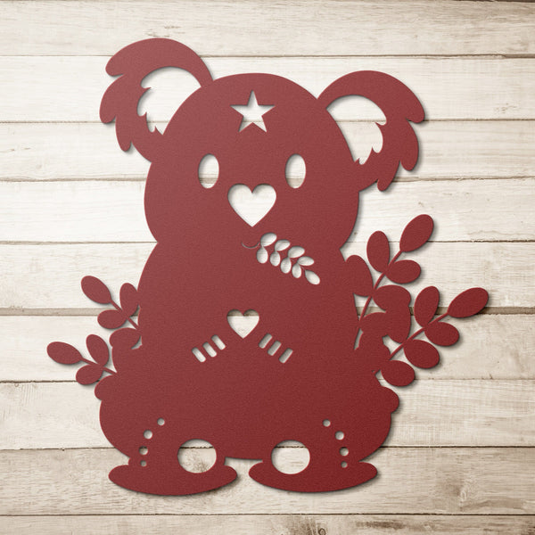 Koala bear nursery decorative metal wall art – Mooi Metal Art